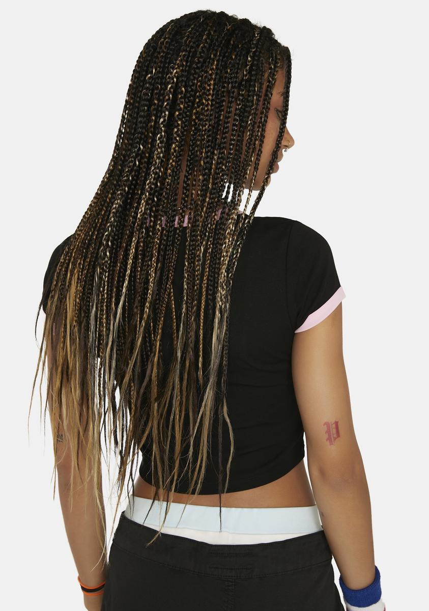 Dolls Kill X Garfield Ask Me If I Care Graphic Crop Tee - Black
