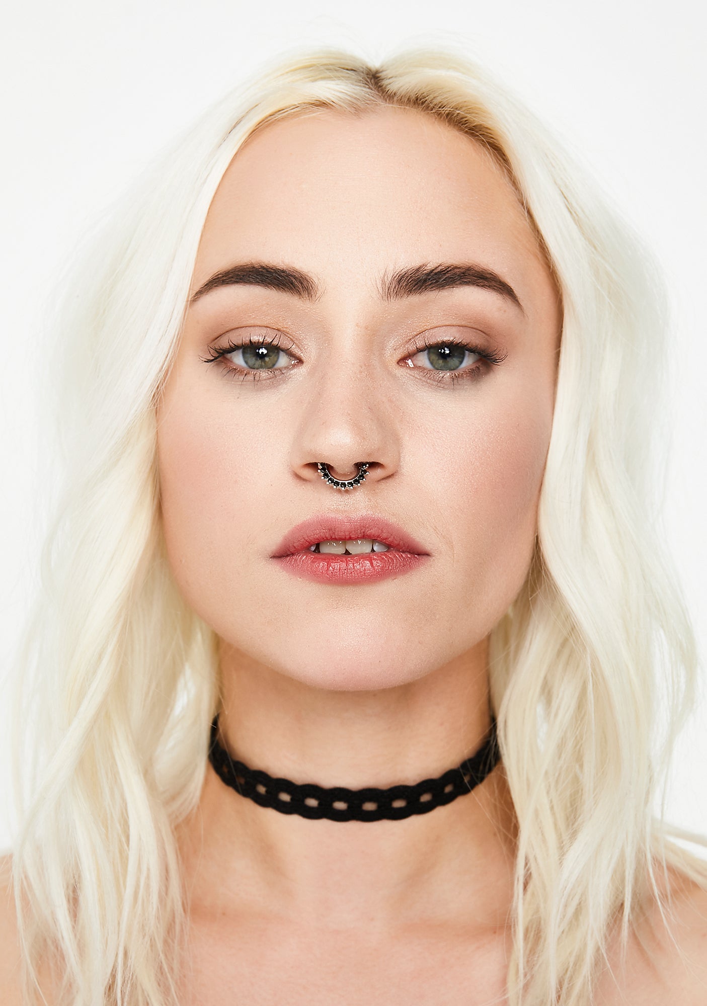 Silver Jewel Septum Ring – Dolls Kill