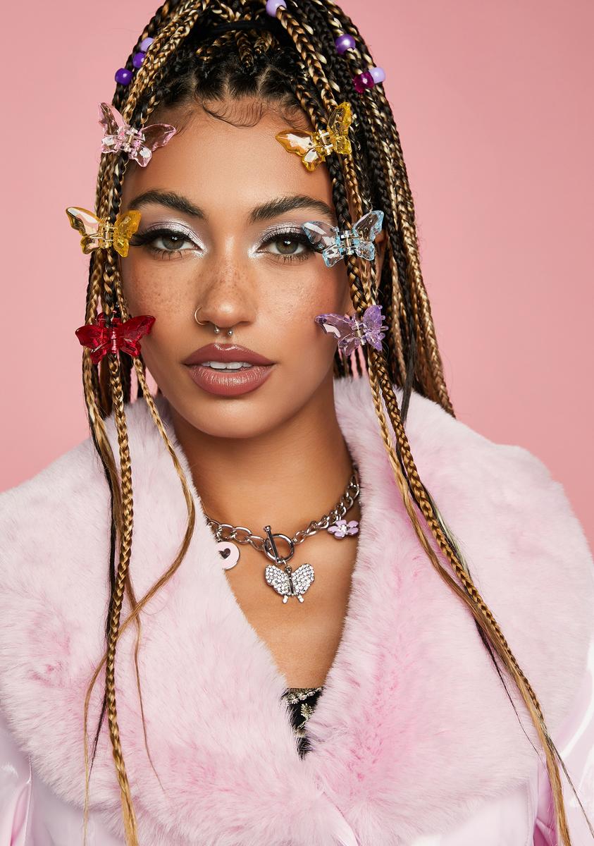Clear Butterfly Clips - Multi – Dolls Kill