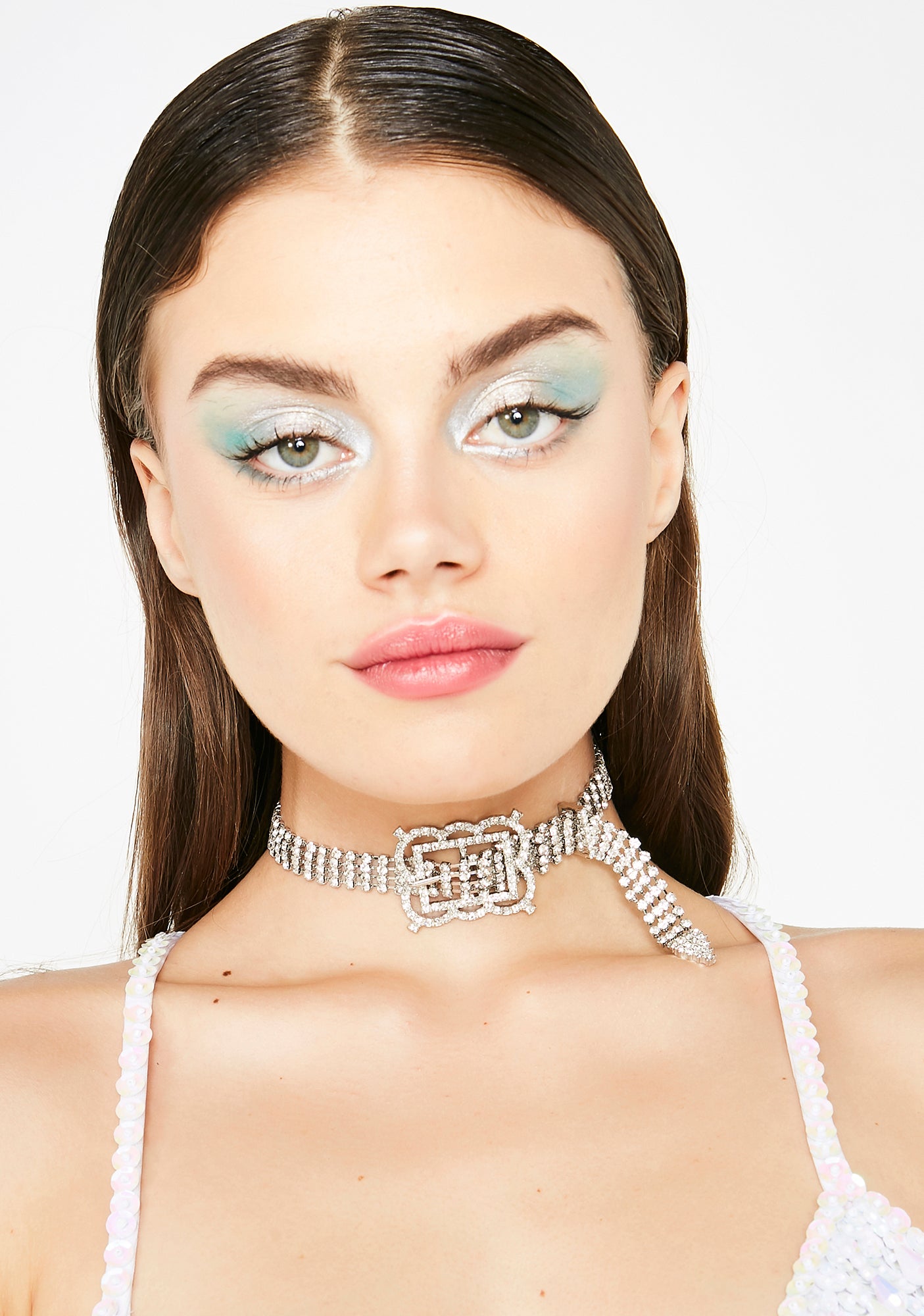Crystal Belt Choker – Dolls Kill