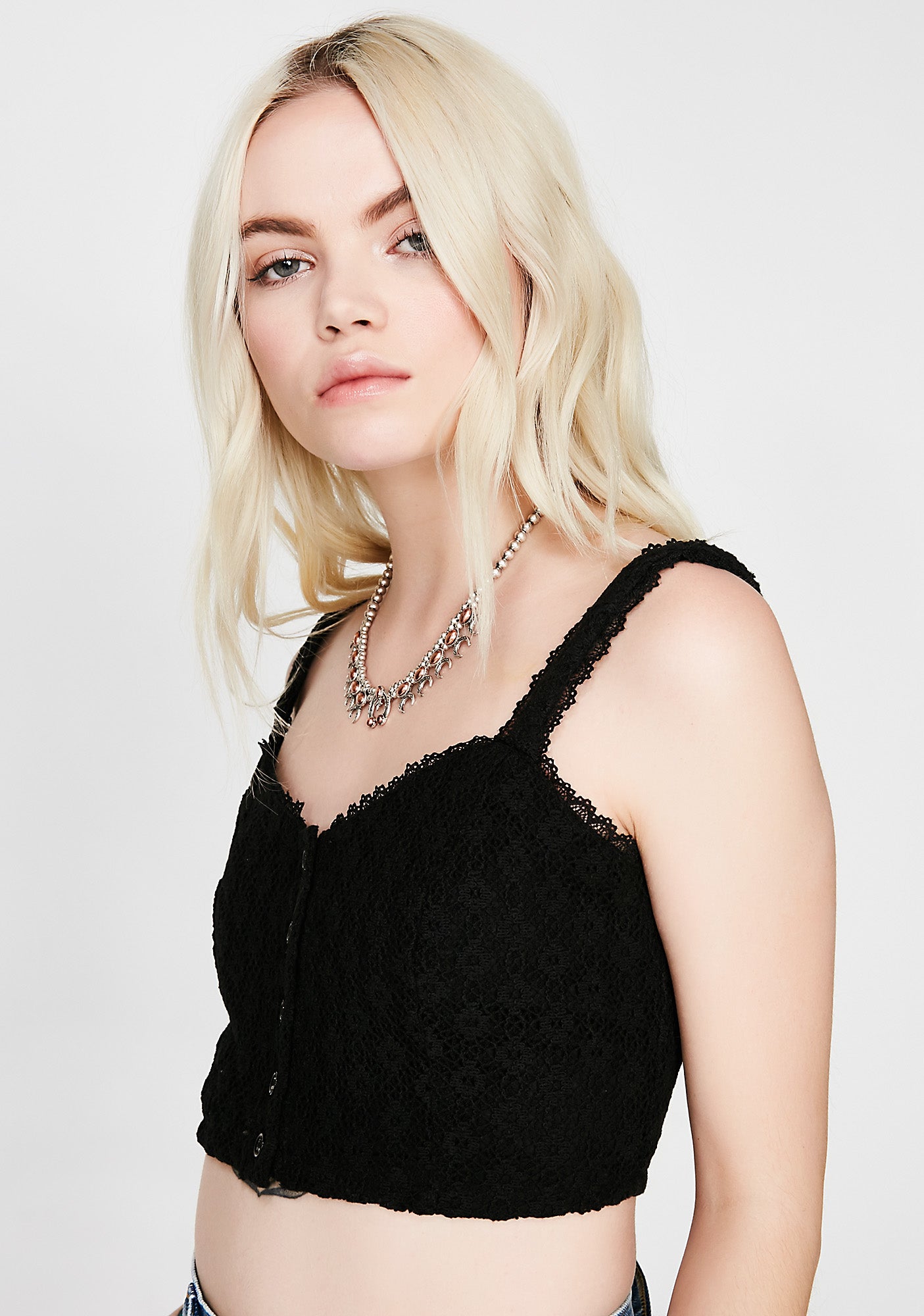 Button Up Crop Top – Dolls Kill