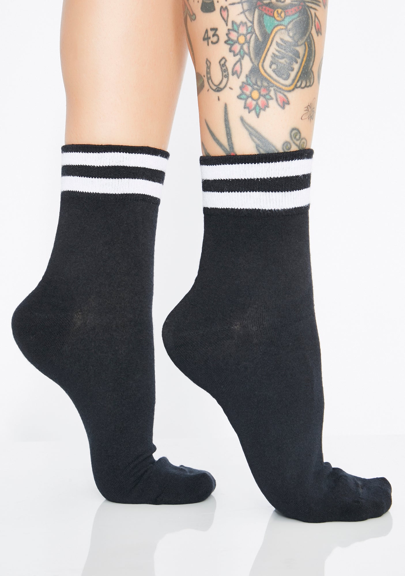 Black Stripe Socks – Dolls Kill