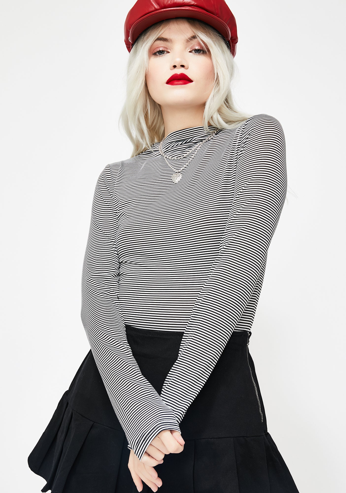 Icon Issues Stripe Top – Dolls Kill