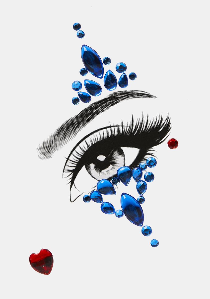 Blue Class Clown Face Gems – Dolls Kill