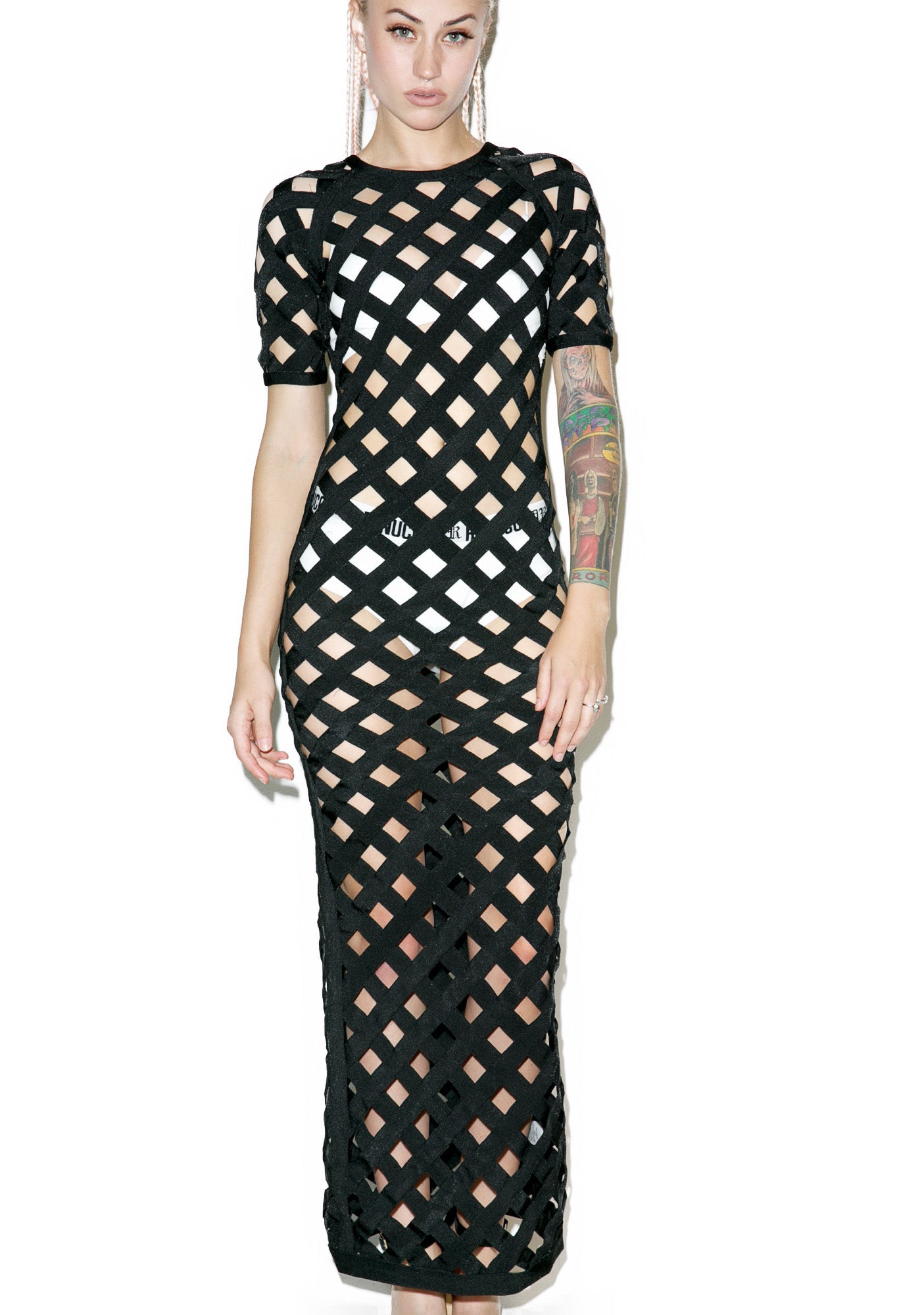 Cross Over Maxi Dress – Dolls Kill