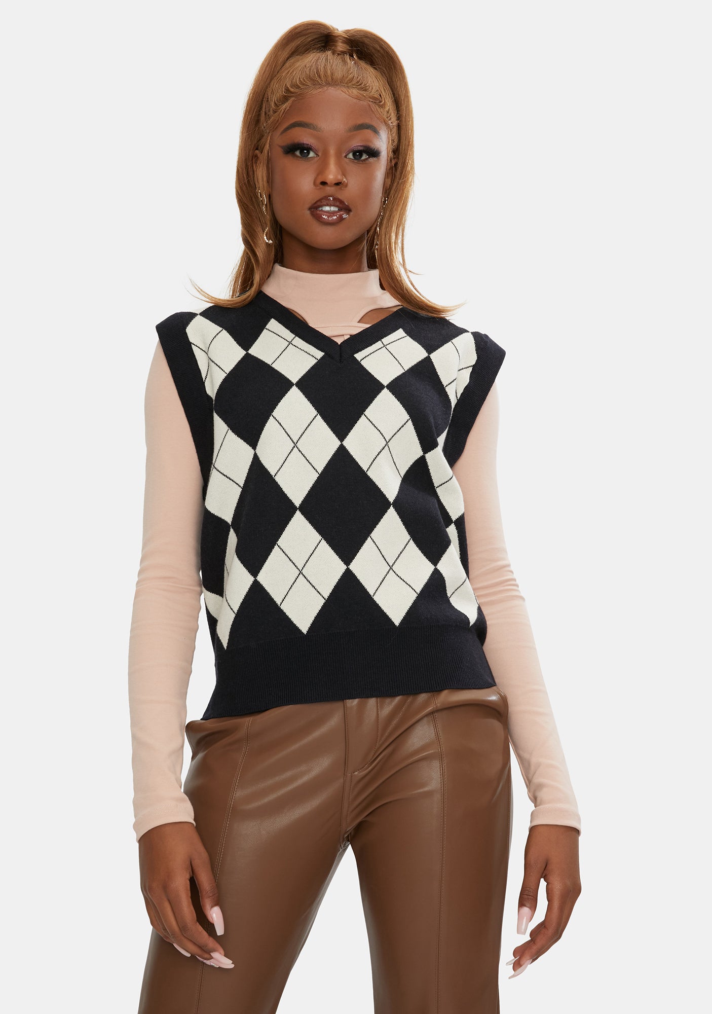 Rhombus Sweater Vest – Dolls Kill
