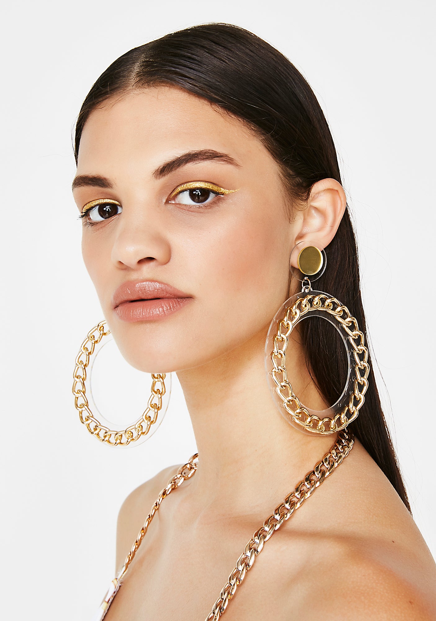 Be Louder Chain Earrings – Dolls Kill