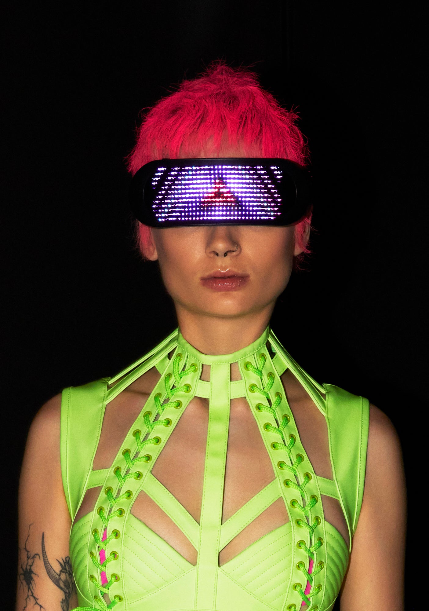 Cyberdog Light Up Goggles - Multi – Dolls Kill