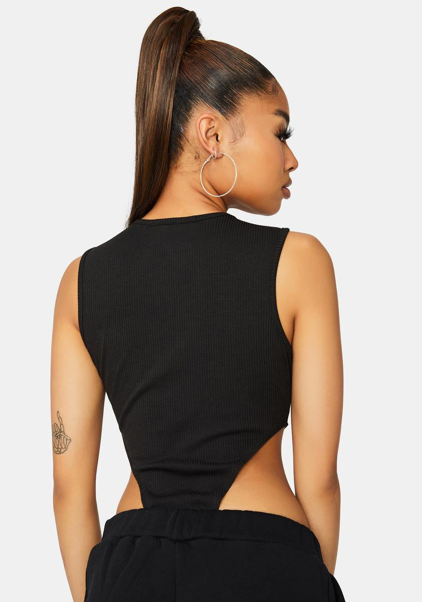 High Rise Bodysuit - Black – Dolls Kill