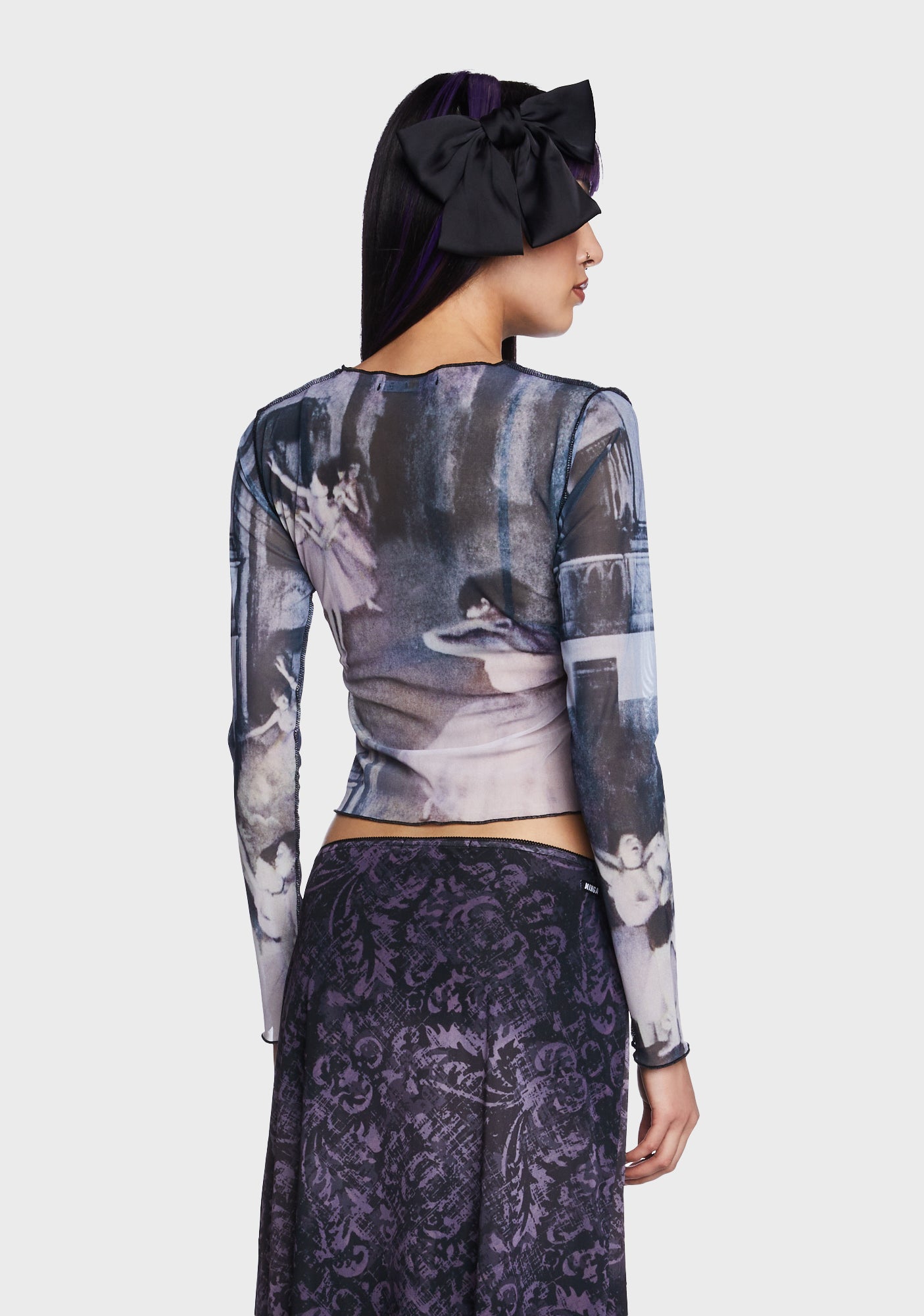 Midnight Dancing Mesh Top – Dolls Kill