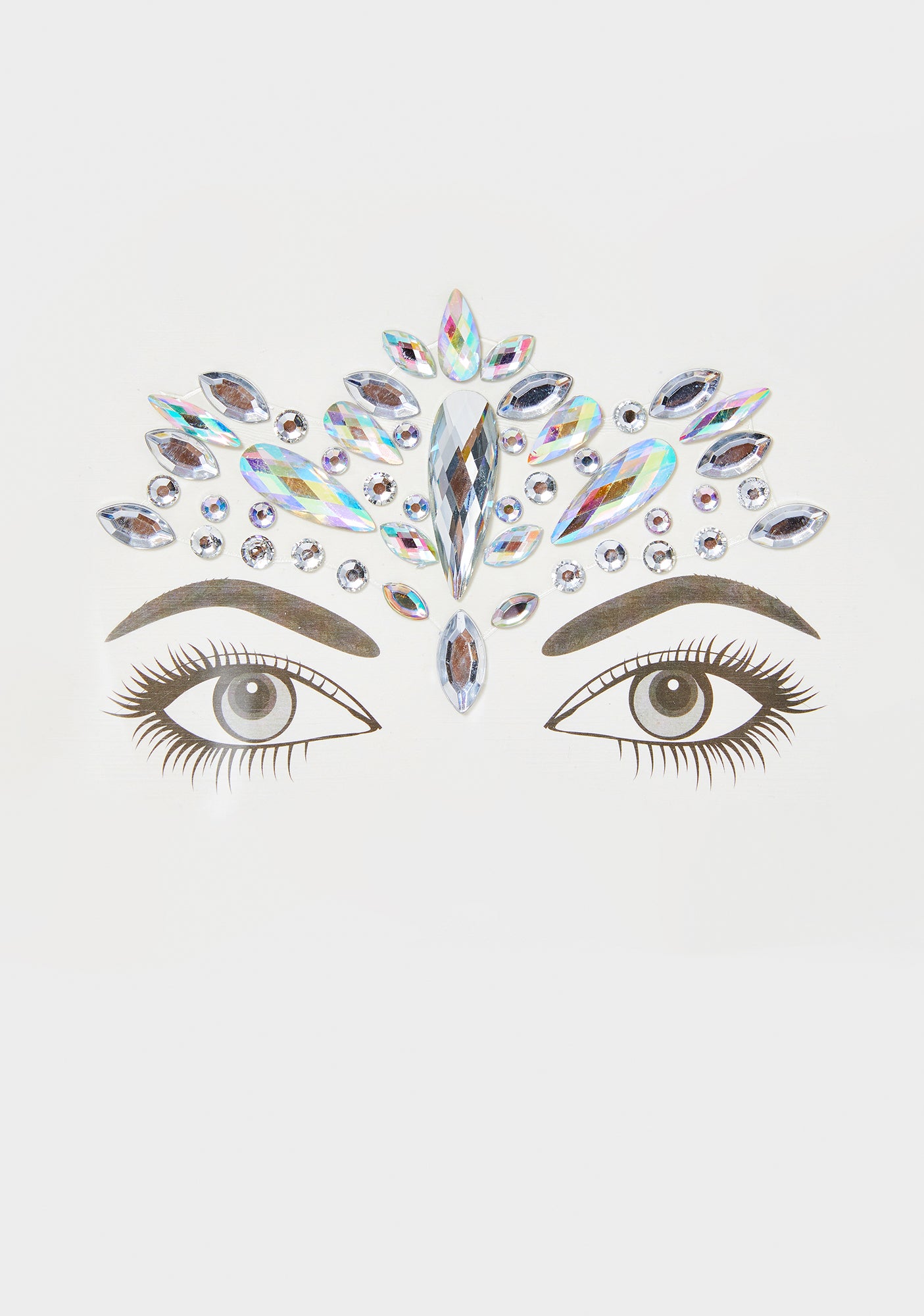 Rainbow Dots Face Gems – Dolls Kill