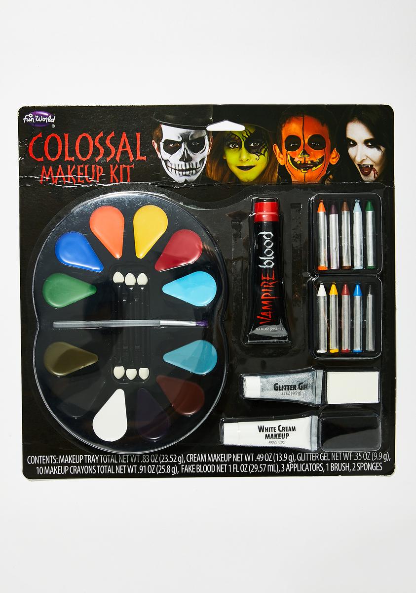 Multi Rainbow Halloween Face Makeup Kit – Dolls Kill