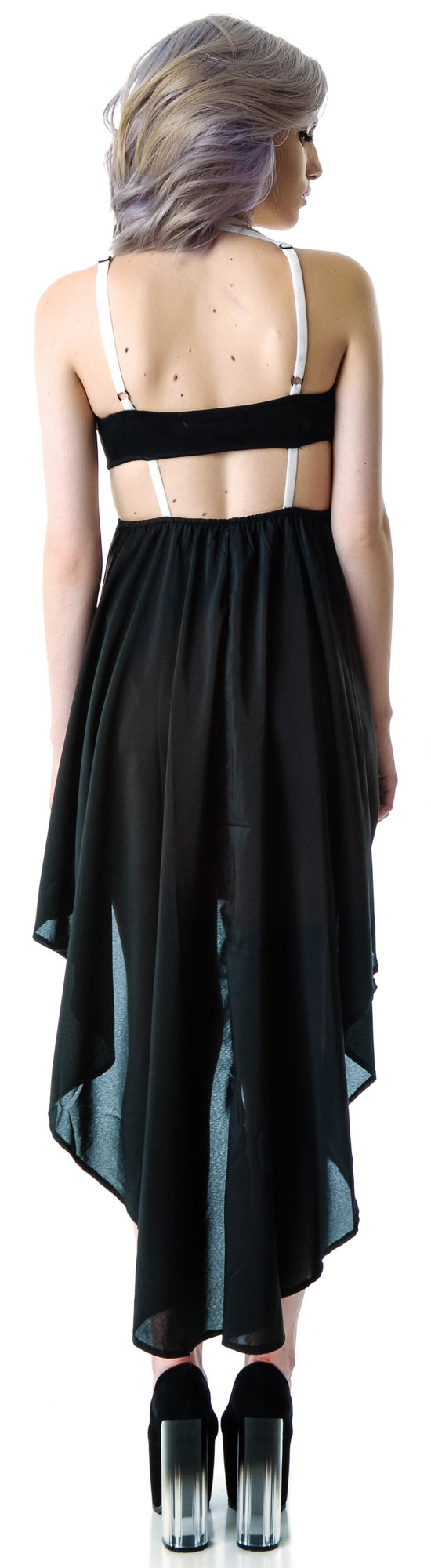 Stringing Ya Along Cage Cut Out Dress – Dolls Kill