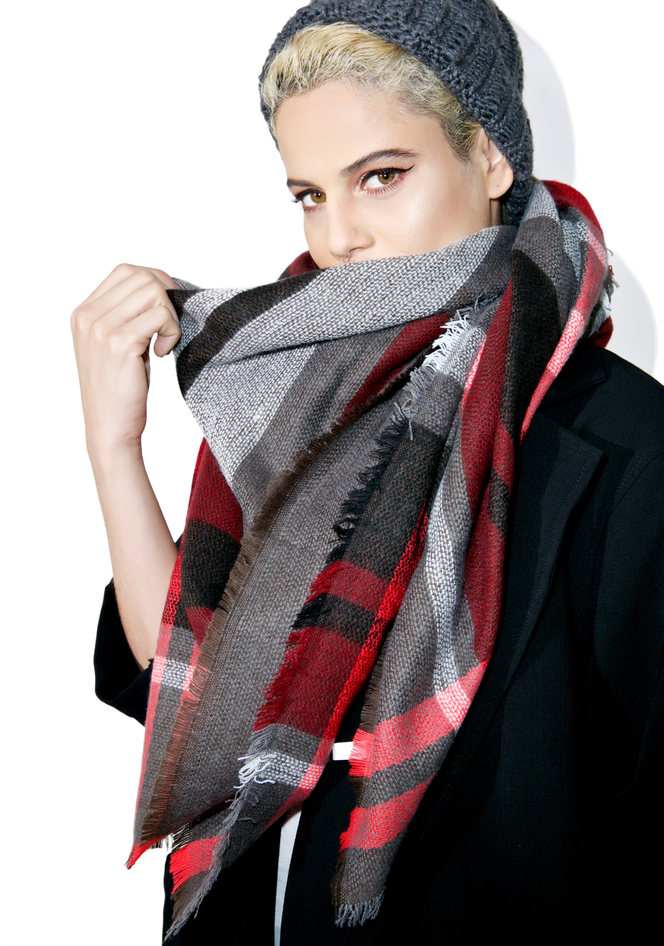 Poster Gurl Plaid Scarf – Dolls Kill