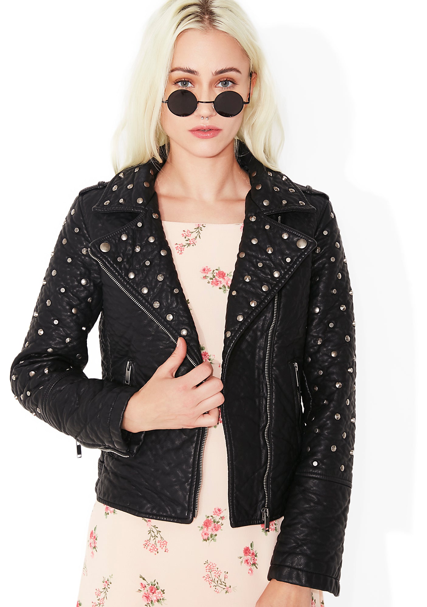 On The Edge Studded Moto Jacket – Dolls Kill
