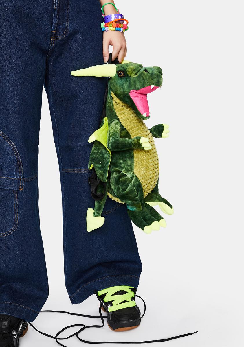 Plush Dragon Backpack - Green – Dolls Kill