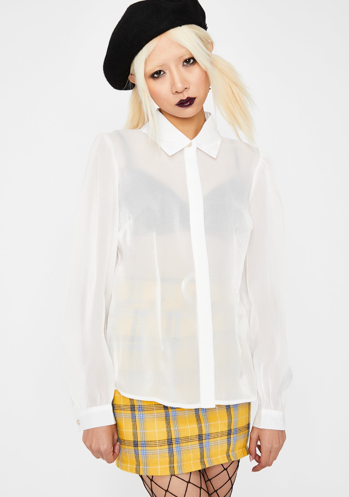 Chill Dream On Organza Top – Dolls Kill