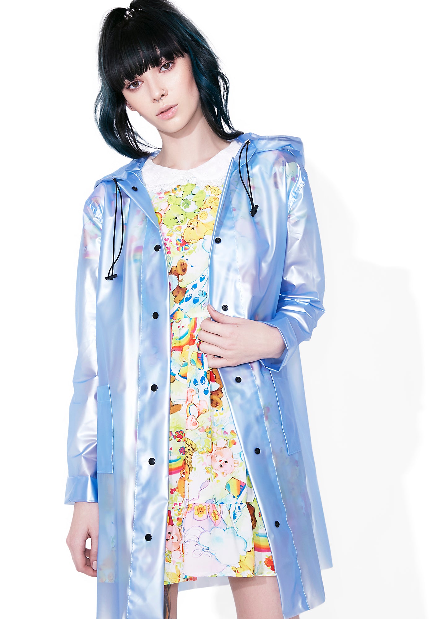 Metallic Long Jacket – Dolls Kill