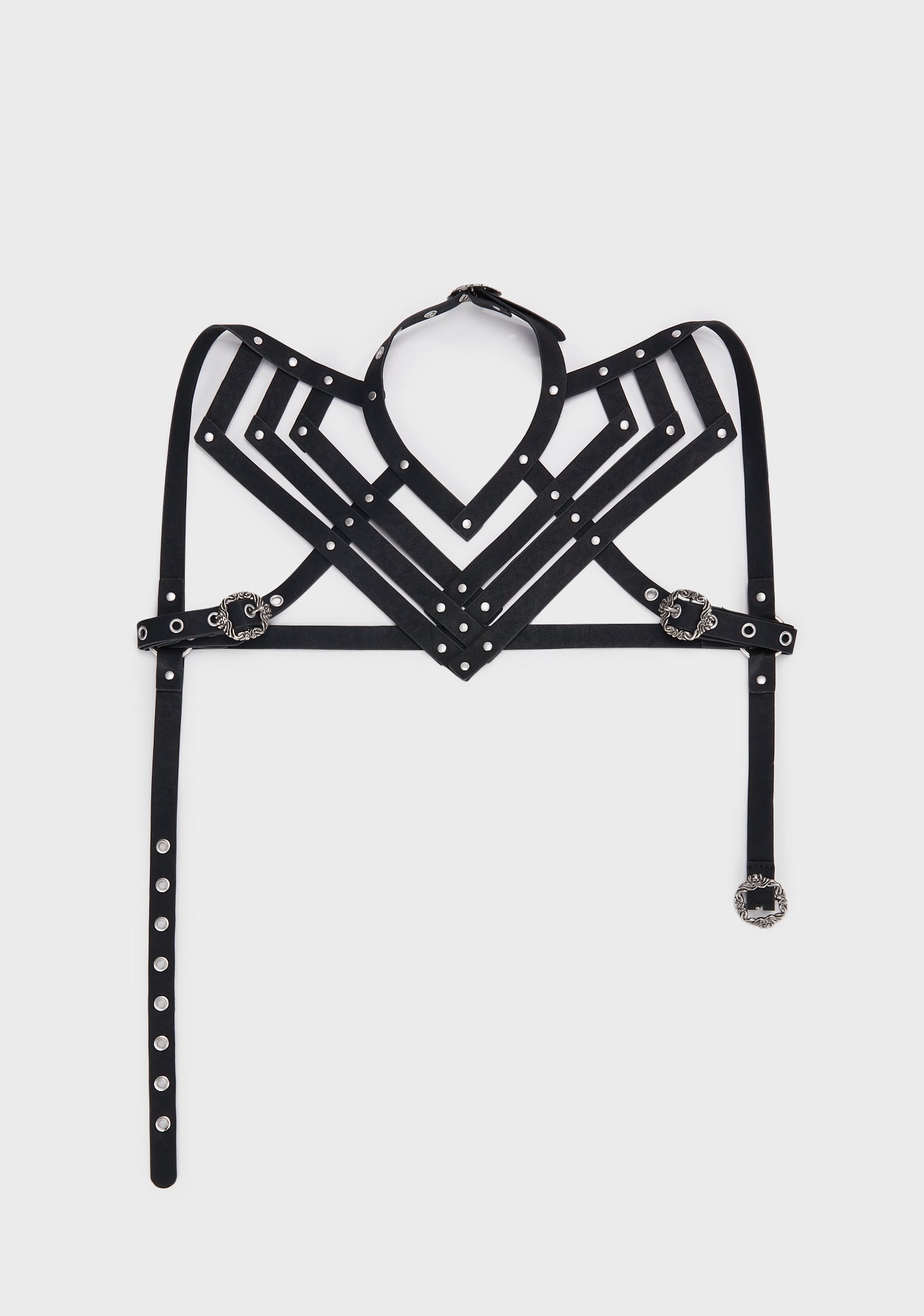 Widow Vegan Leather Strappy Harness - Black – Dolls Kill