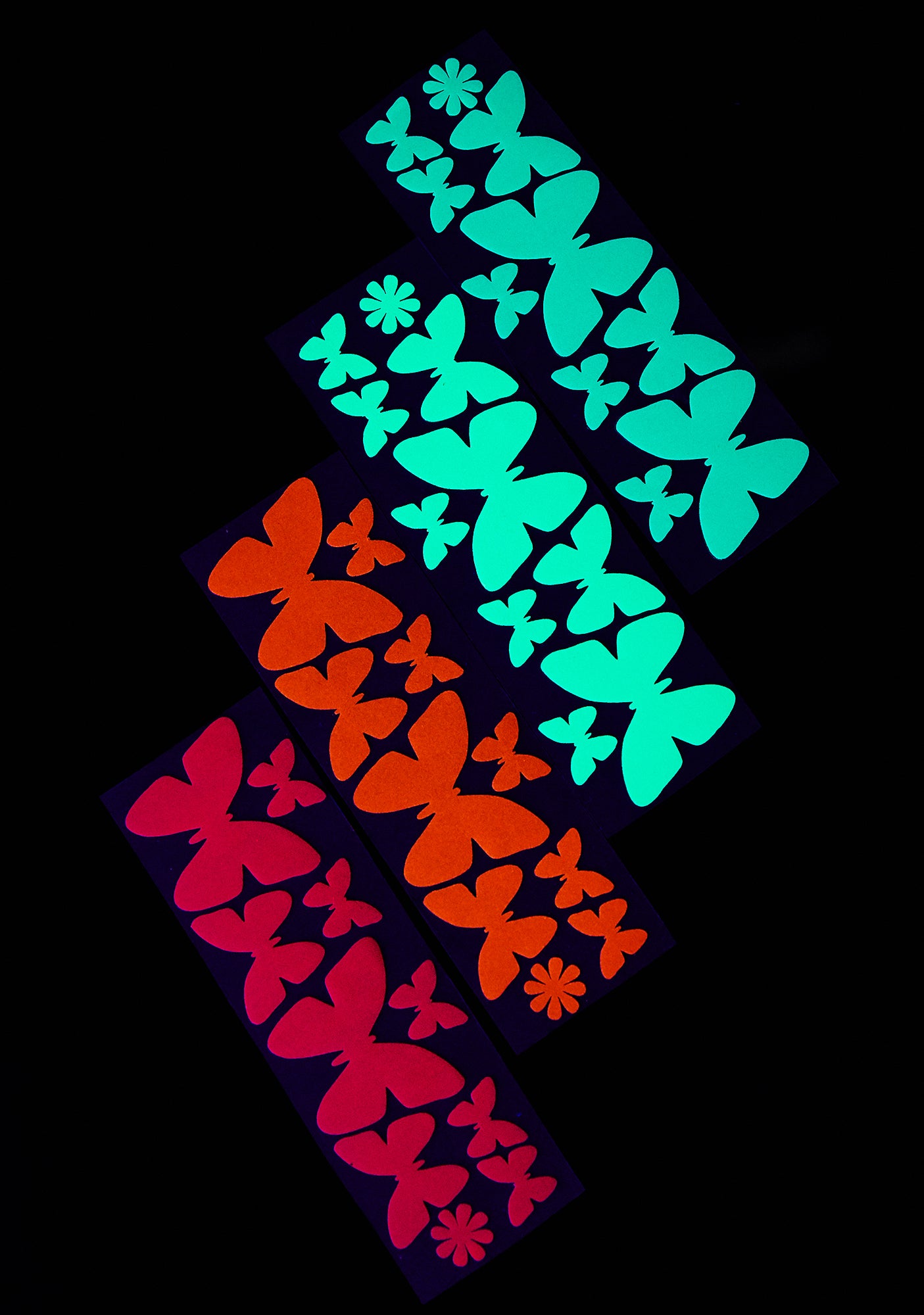 Blacklight Butterflies Body Stickers – Dolls Kill