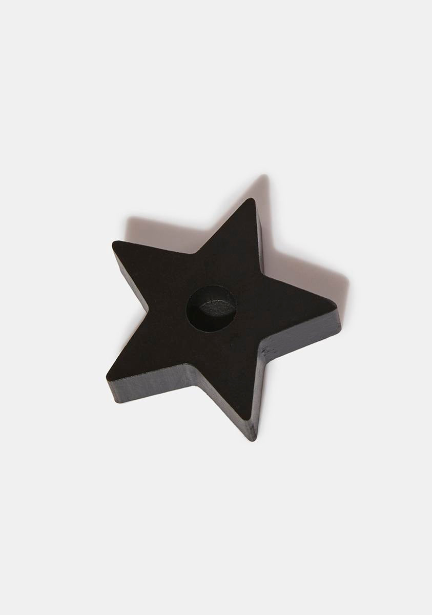 Star Shaped Candle Holder - Black – Dolls Kill