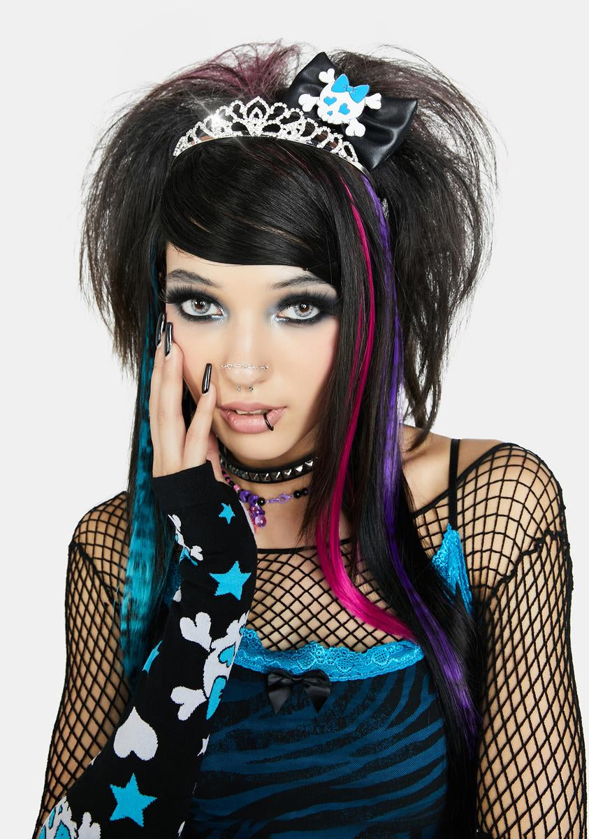 Rhinestone Tiara - Silver – Dolls Kill