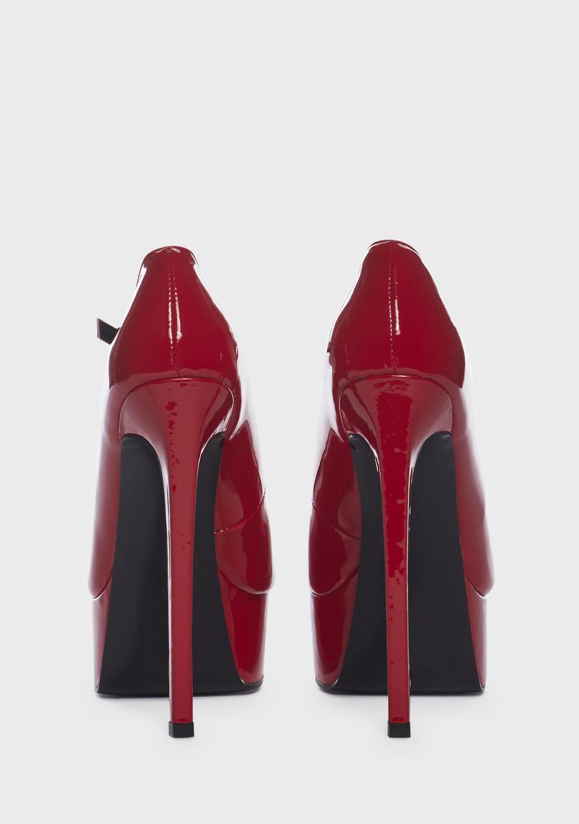 Red Stiletto Platform
