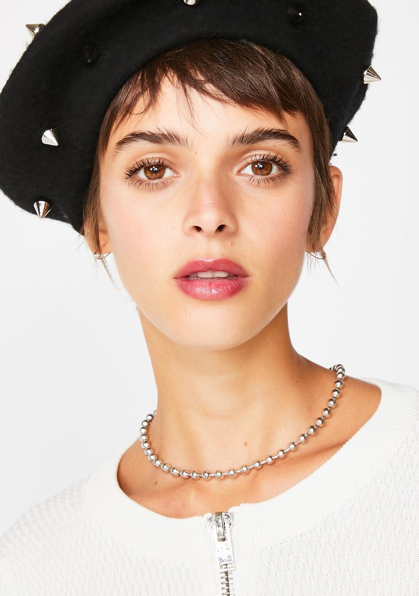 Silver Ball Chain Necklace – Dolls Kill