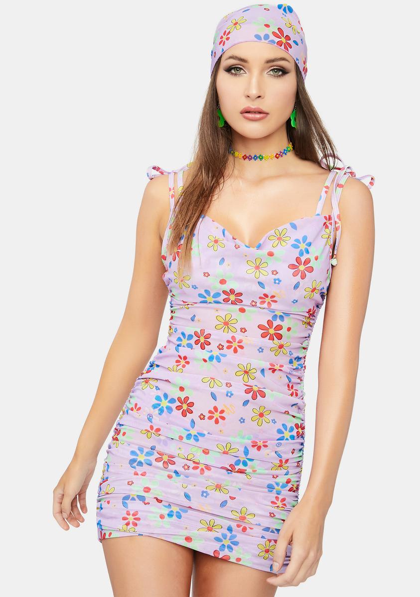 Dippin' Daisy's Electric Daisy Mystique Slip Dress – Dolls Kill