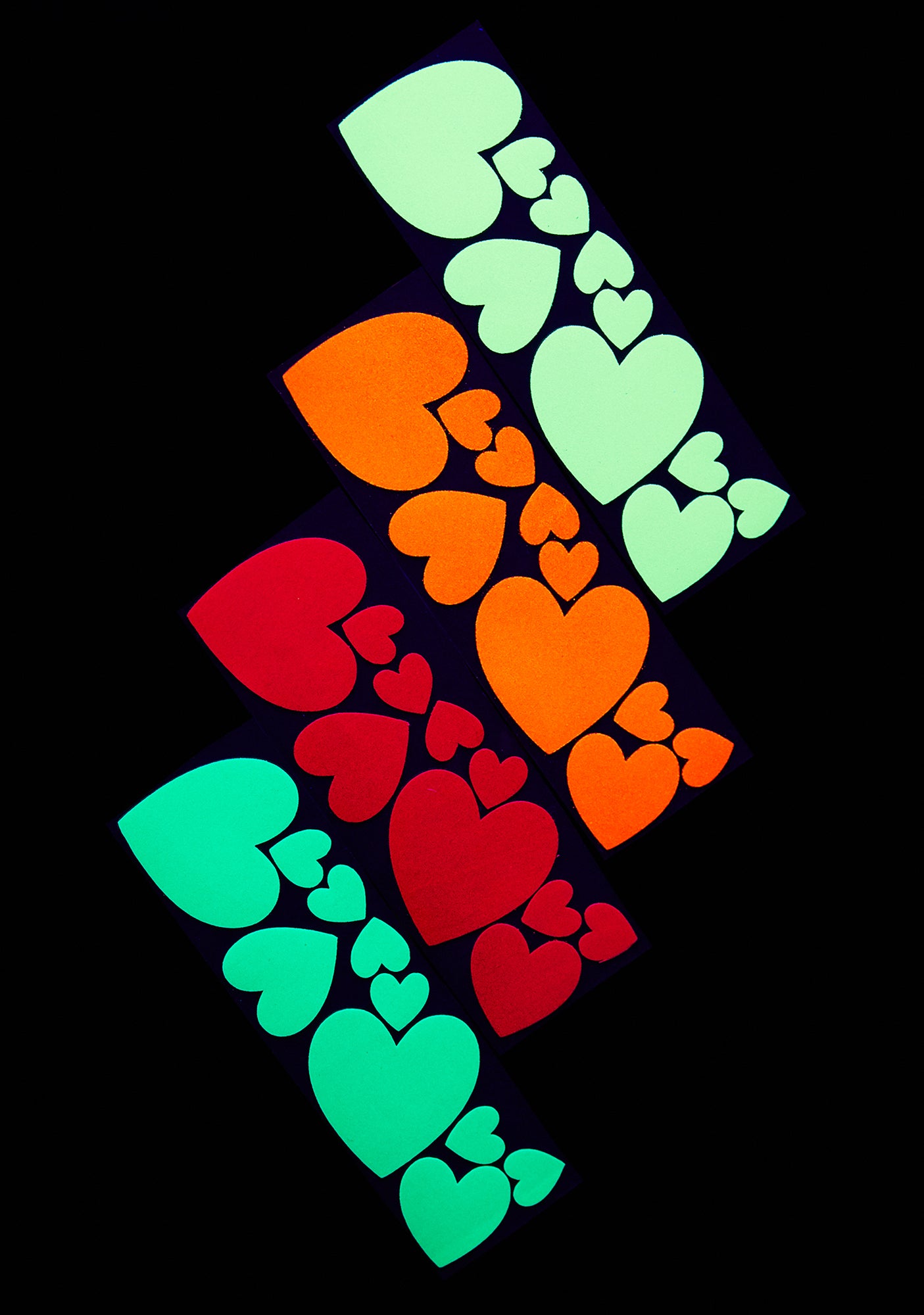 Blacklight Heart Body Stickers – Dolls Kill