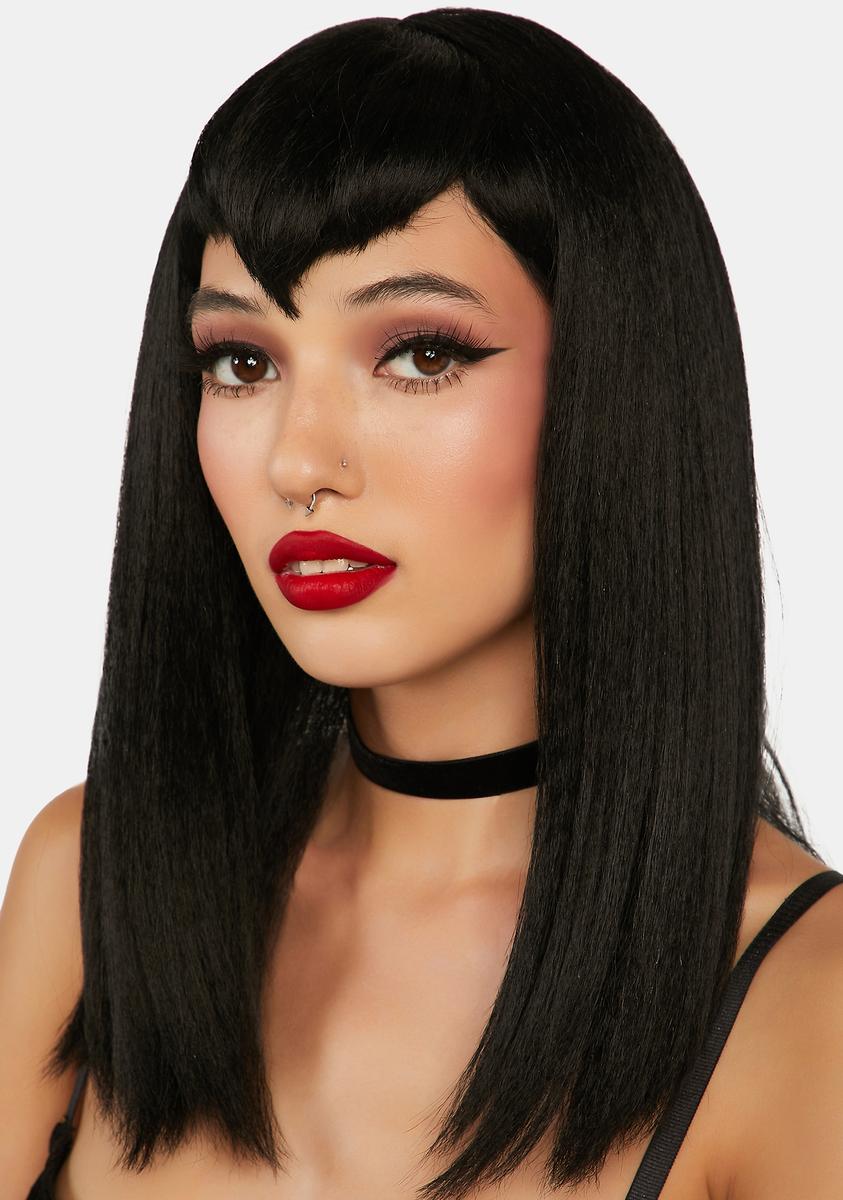Trickz N' Treatz V Cut Bang Vampire Wig - Black – Dolls Kill