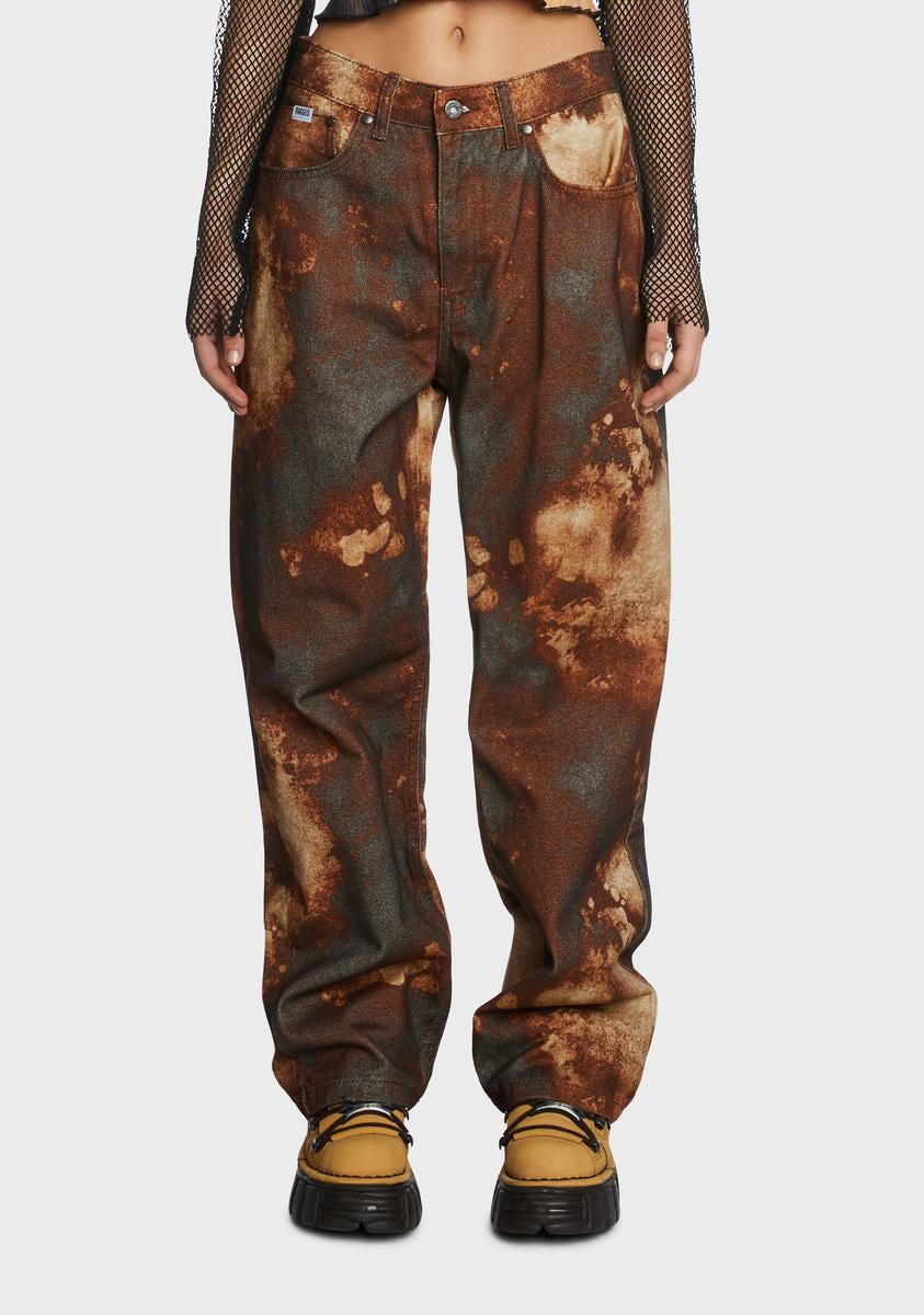 The Ragged Priest Baggy Dad Jeans - Tie Dye – Dolls Kill