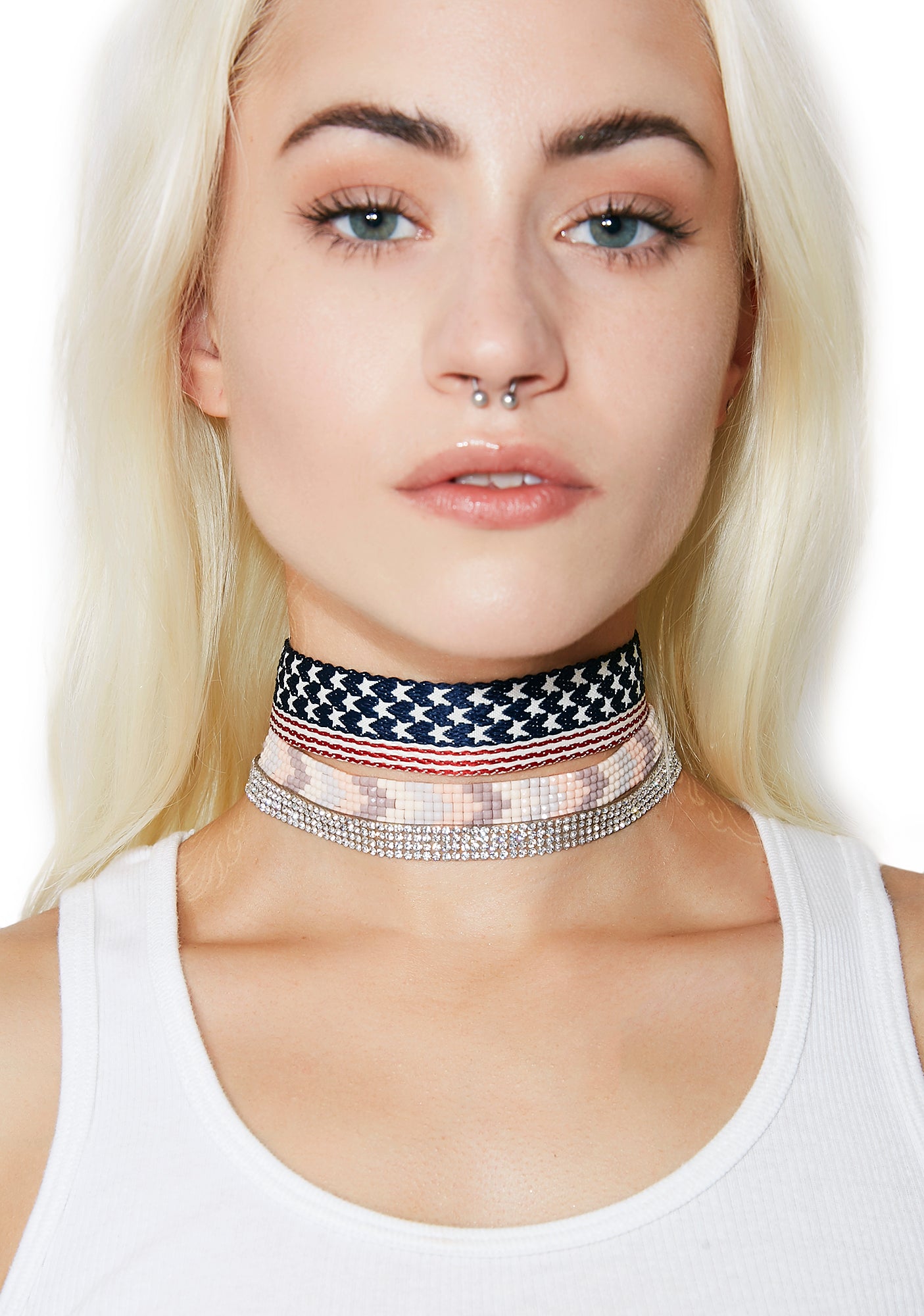 Multi Patterned Choker Set – Dolls Kill