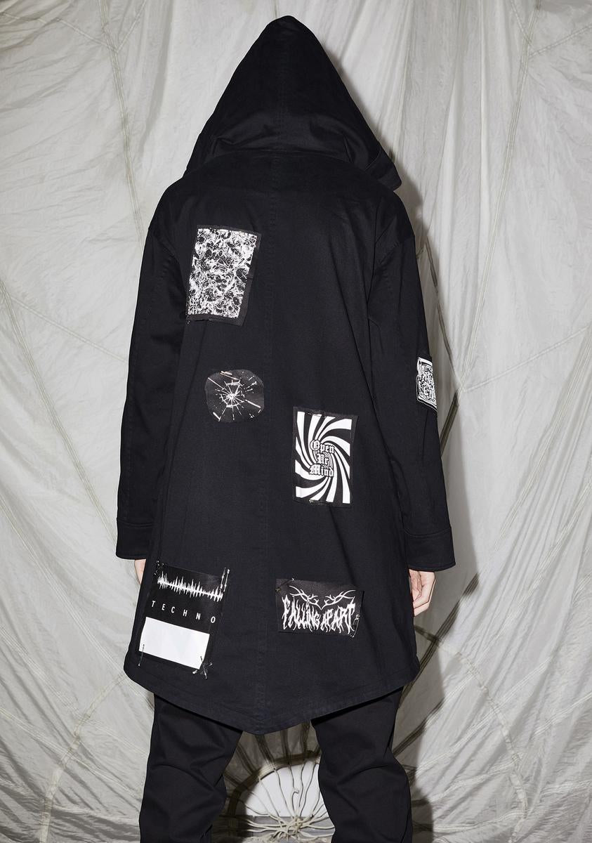 Darker Wavs Reverb Graphic Patch Set - Black/White – Dolls Kill