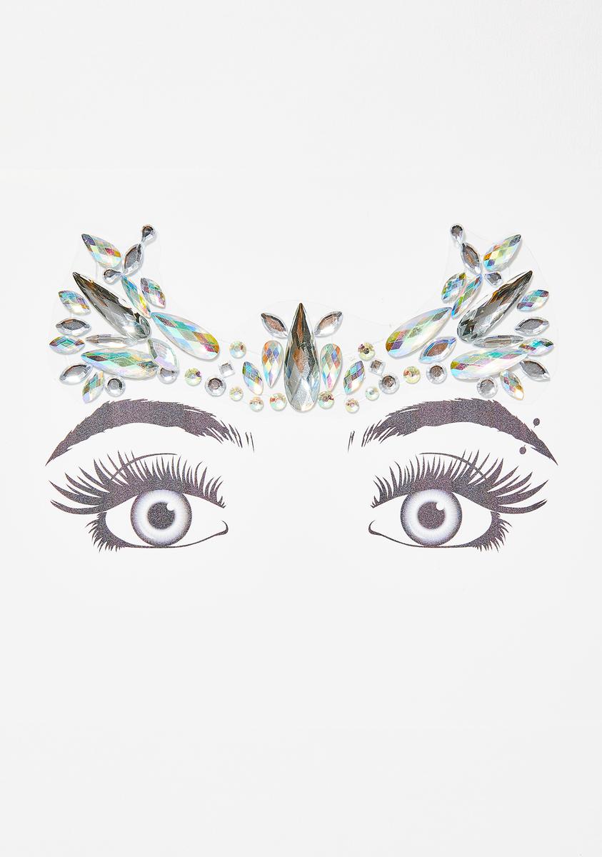 Iridescent Rhinestone Face Gems – Dolls Kill
