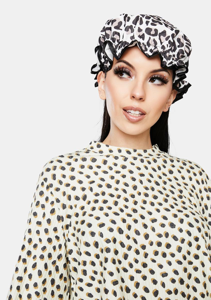 The Vintage Cosmetic Company Leopard Shower Cap – Dolls Kill
