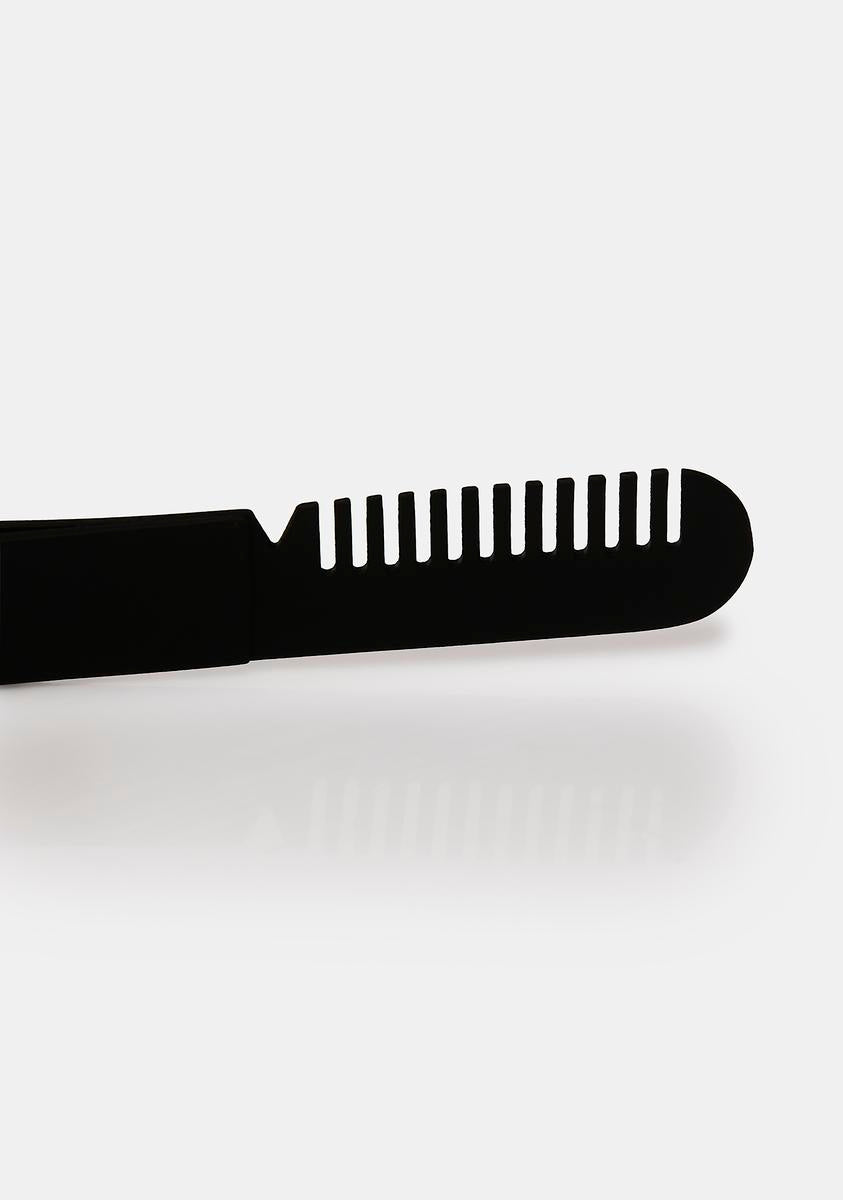 Lash Tweezer And Comb - Black – Dolls Kill