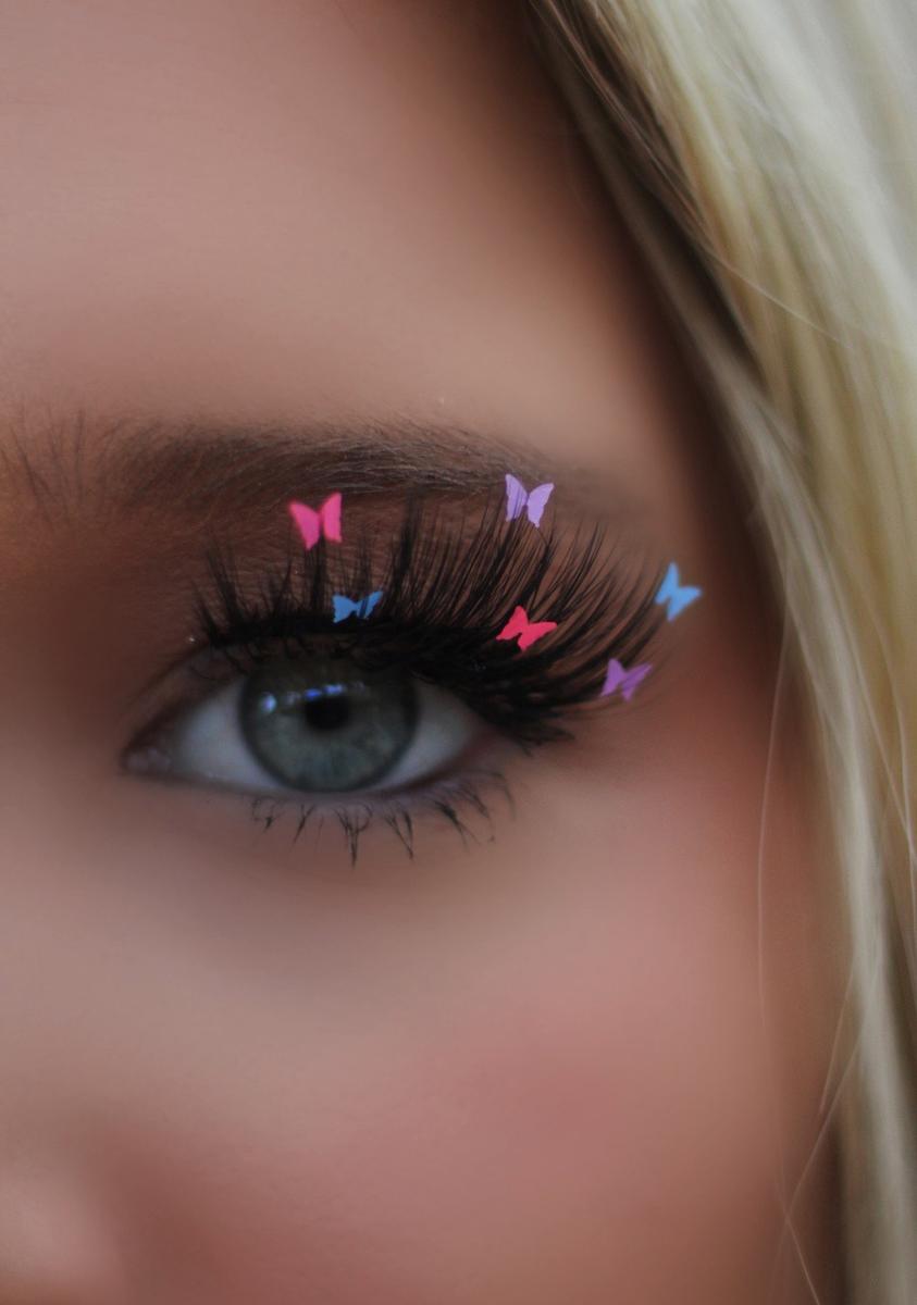 Splashes Lashes Cotton Candy Flutter XL Eyelashes – Dolls Kill