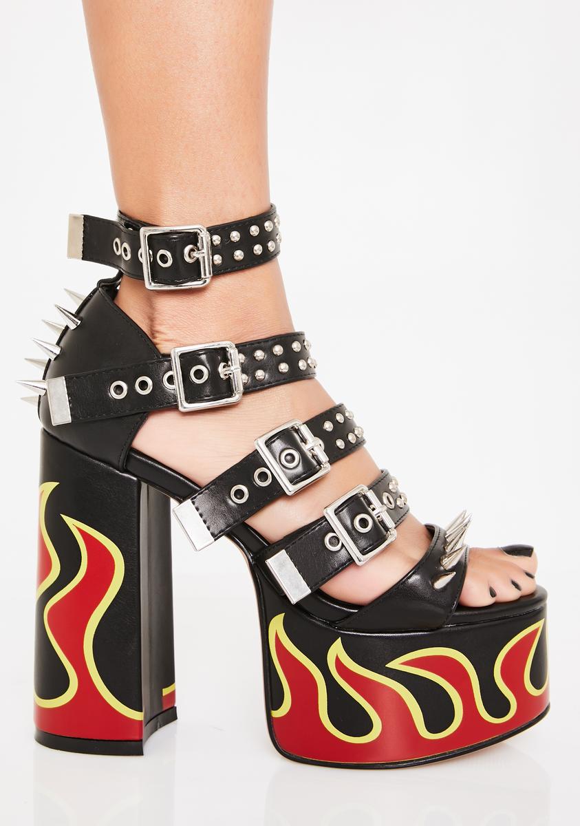 Platform Heels With Spikes