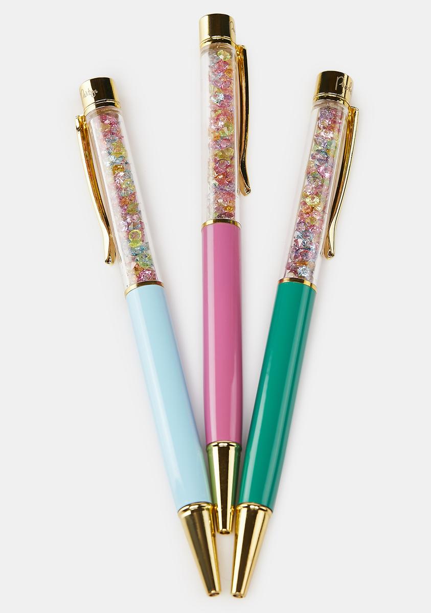Packed Party 3 Set Gem Confetti Pens – Dolls Kill