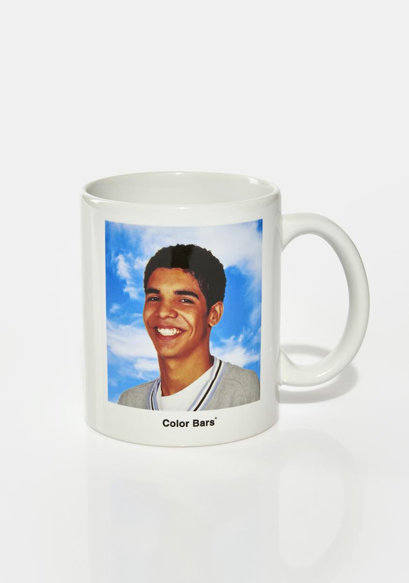 Color Bars Drake Jimmy Brooks Degrassi Mug - White – Dolls Kill