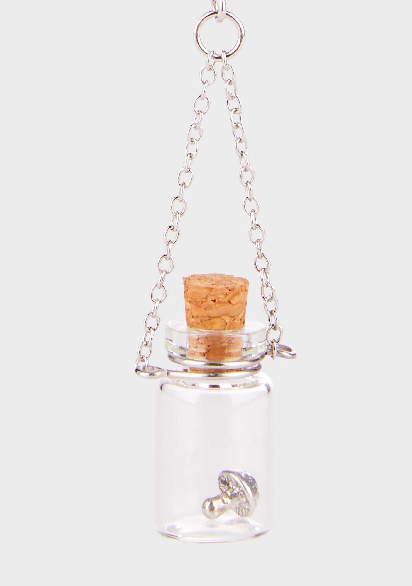 Mushroom Jar Drop Earrings - Silver – Dolls Kill