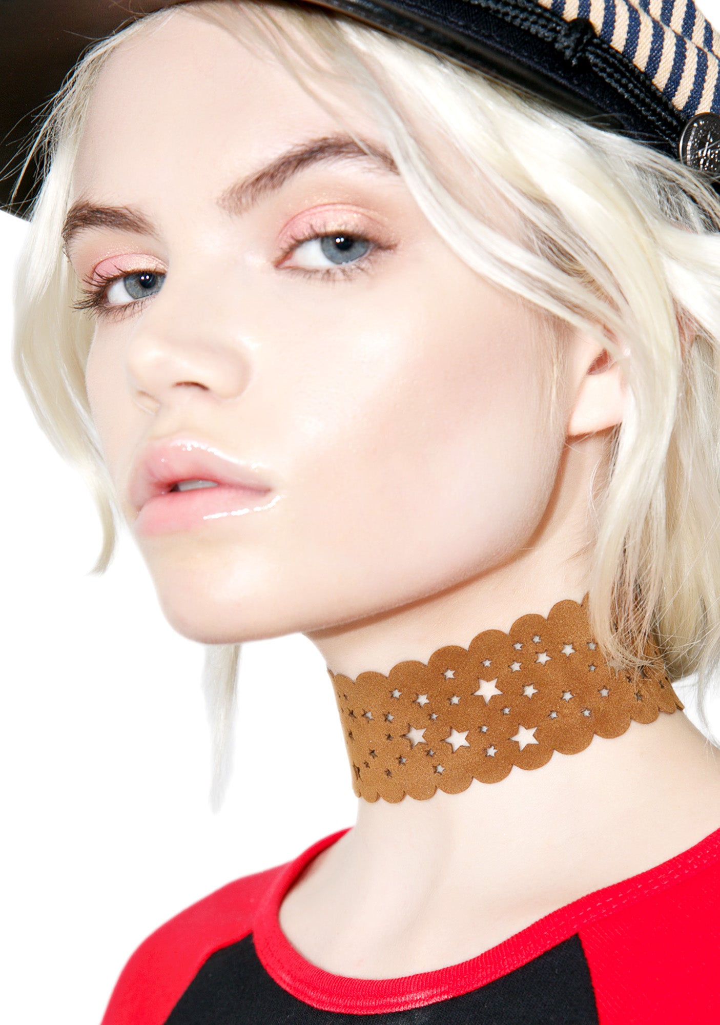 Star Cut Out Vegan Leather Choker – Dolls Kill