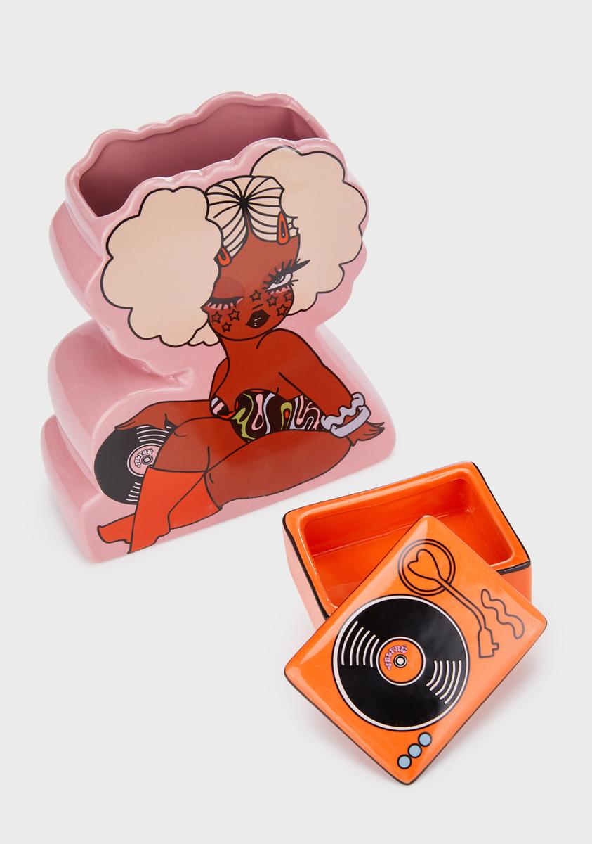 Valfre Ceramic Vase And Box Set - Multi – Dolls Kill