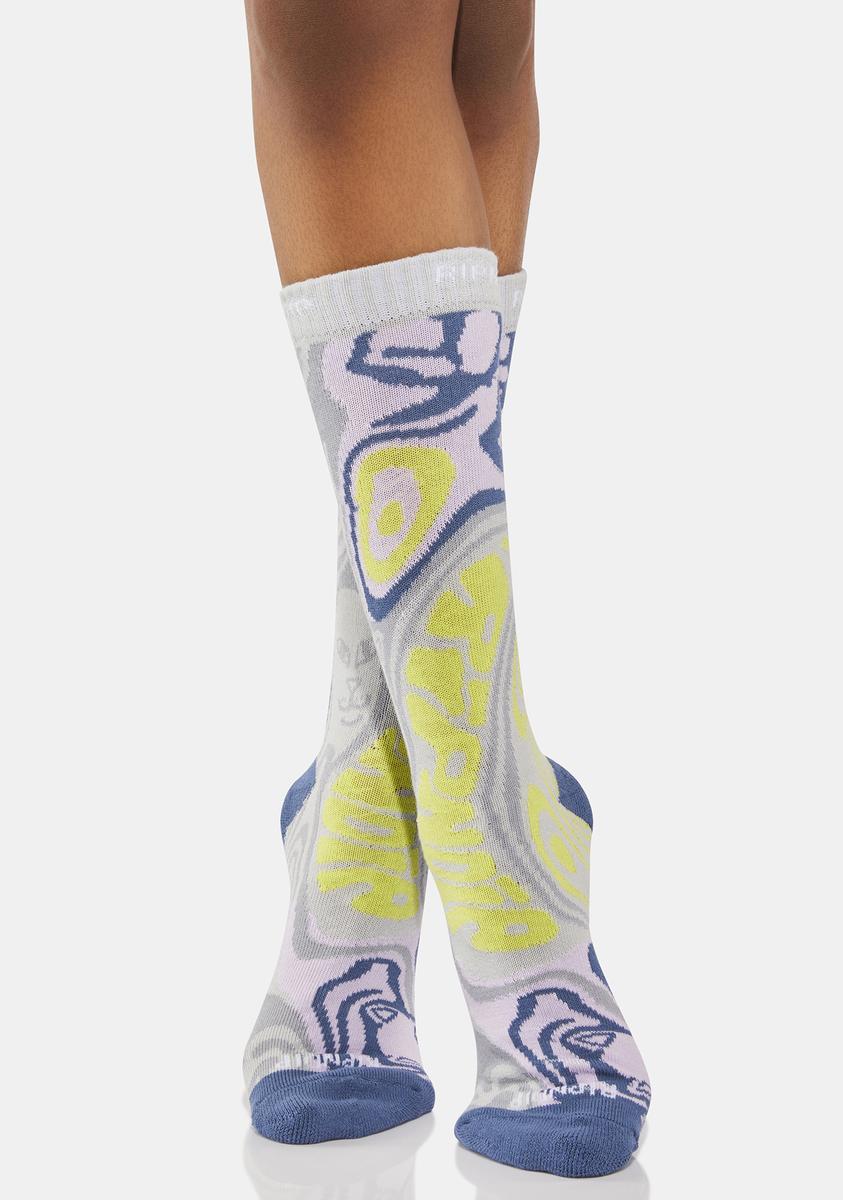 RIPNDIP Trippy Crew Socks - Multi – Dolls Kill