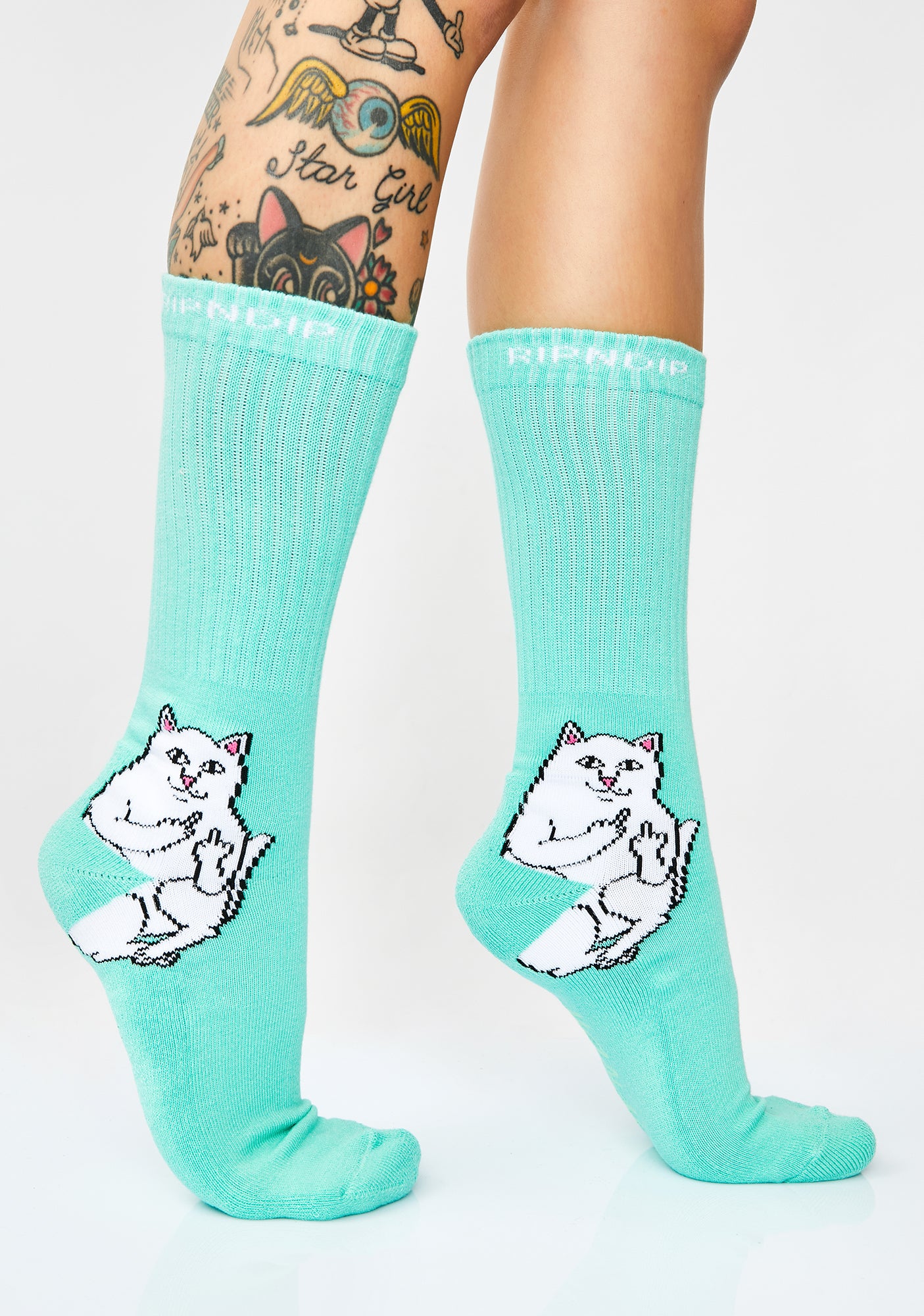 Minty Lord Nermal Socks – Dolls Kill