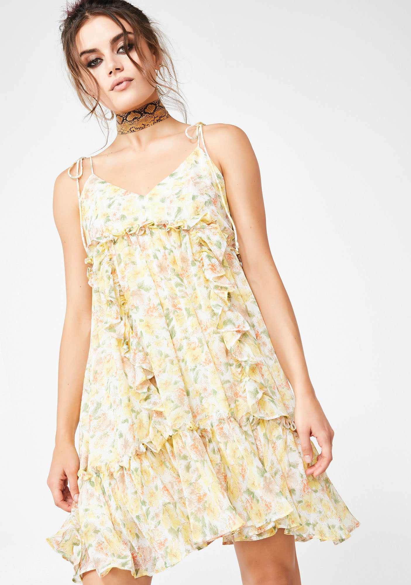 Citrus Kisses Floral Dress – Dolls Kill