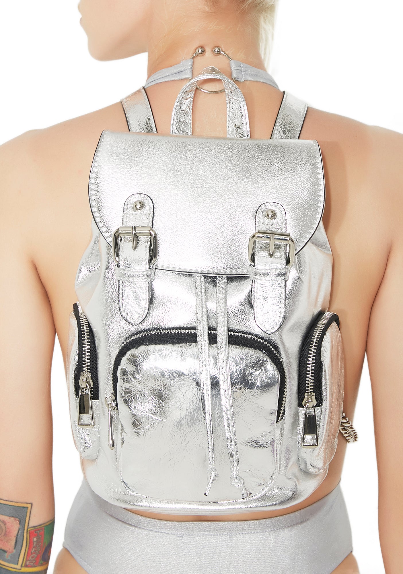 Retrograde Metallic Mini Backpack – Dolls Kill