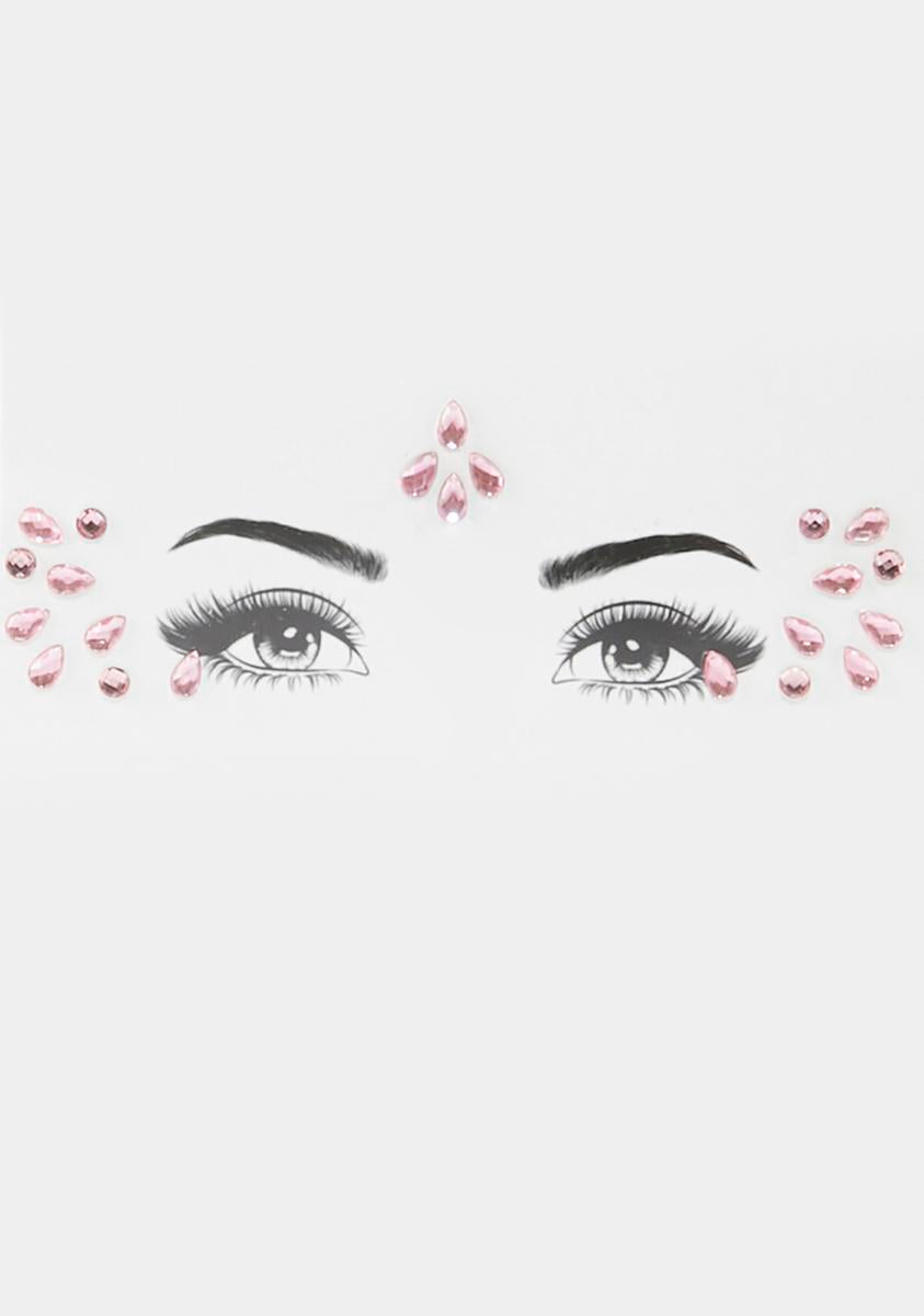 Jewel Shape Eye Decor Gems - Pink – Dolls Kill