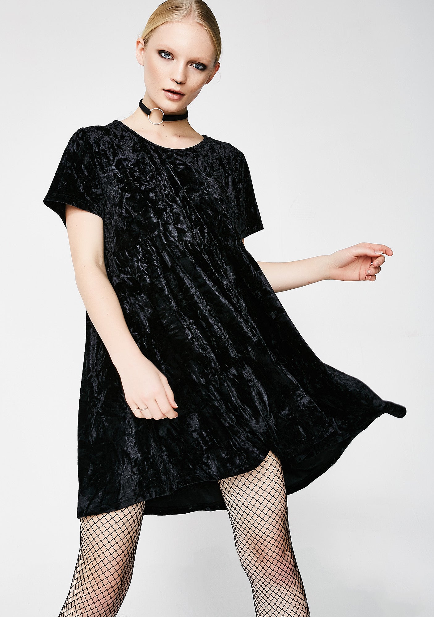 Raven Play Day Velvet Dress – Dolls Kill